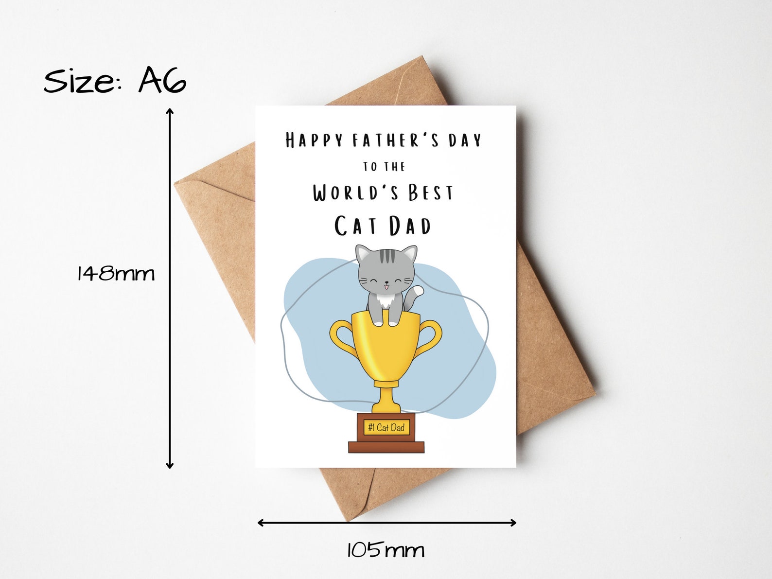 Happy Father's Day to the World's Best Cat Dad, Father's Day Card From ...