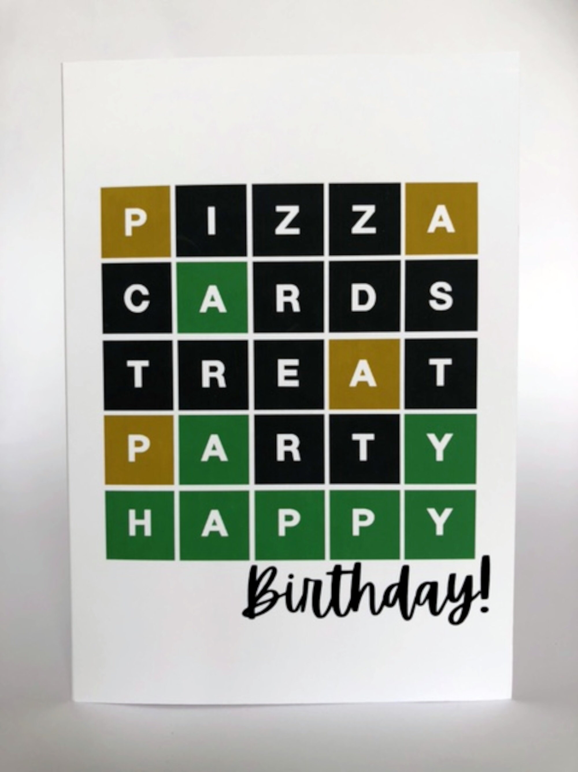 Wordle-themed Happy Birthday Card Fun Birthday Card for - Etsy