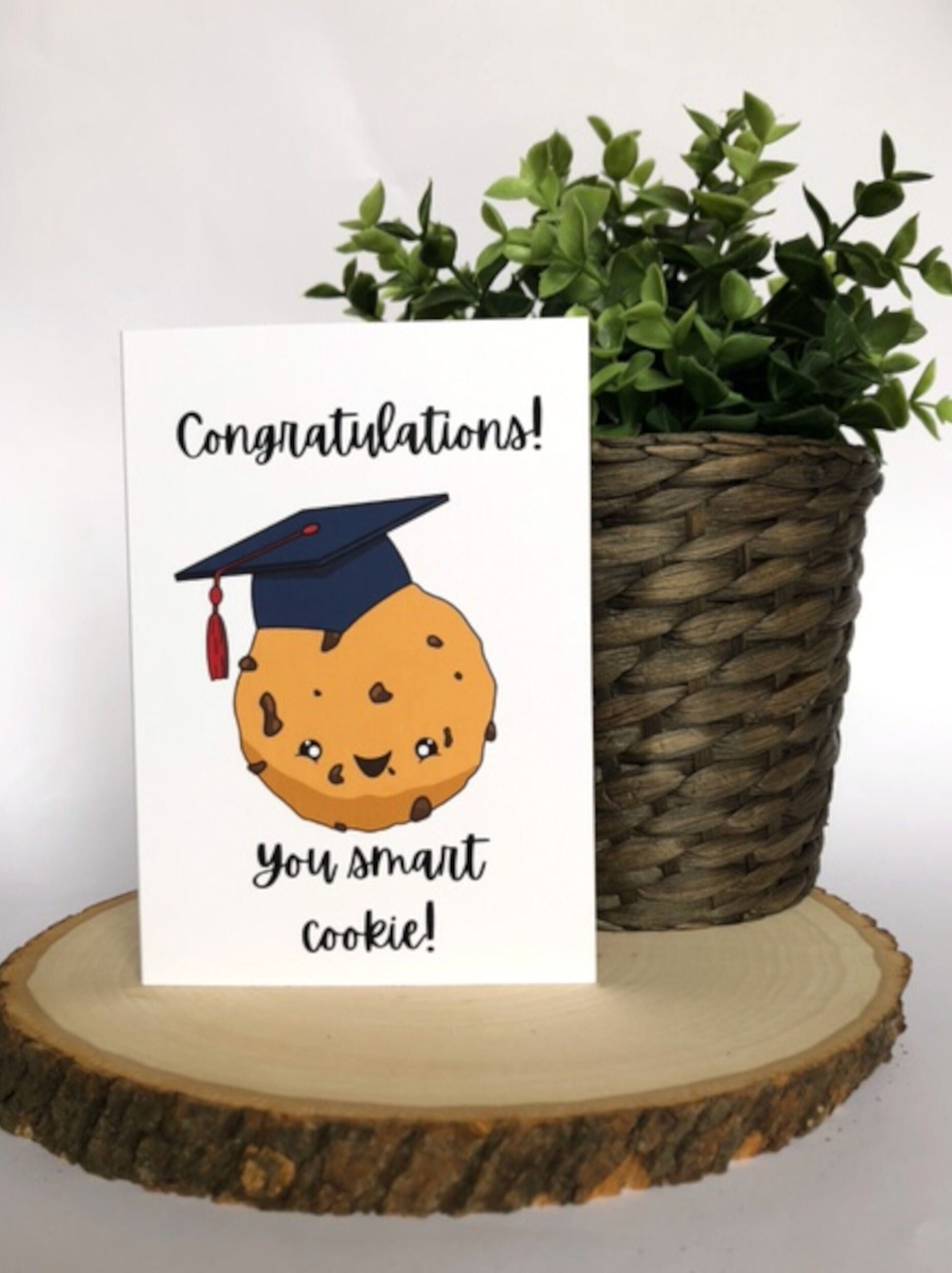 Congratulations You Smart Cookie! Graduation Card - Cute Cookie ...