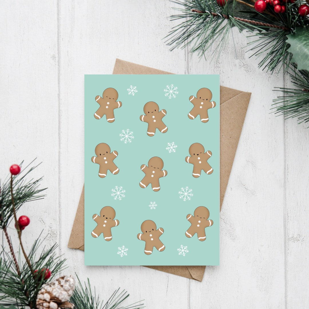 Cute Gingerbread Christmas Card for Husband Wife Boyfriend - Etsy