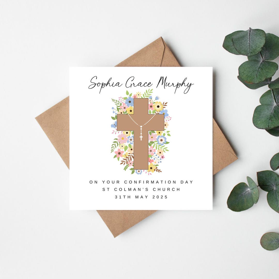 On Your Confirmation Day Card, Personalised Confirmation Card ...