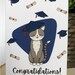 Congratulations Graduation Card Cute Cat Graduation Greeting Card, Cat ...