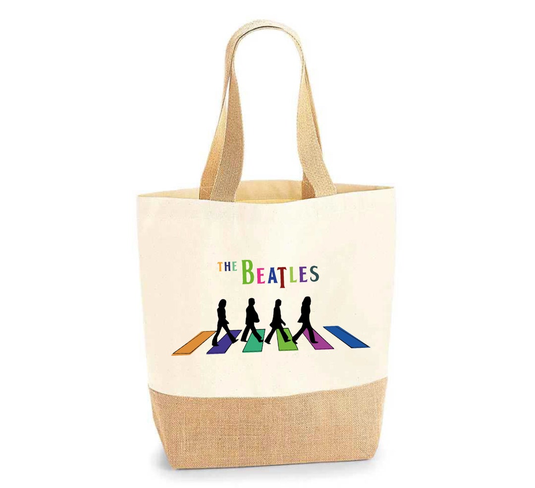 The Beatles Jute Bag ,the Beatles Gift Bag, Vintage Beatles Jute Bag ...