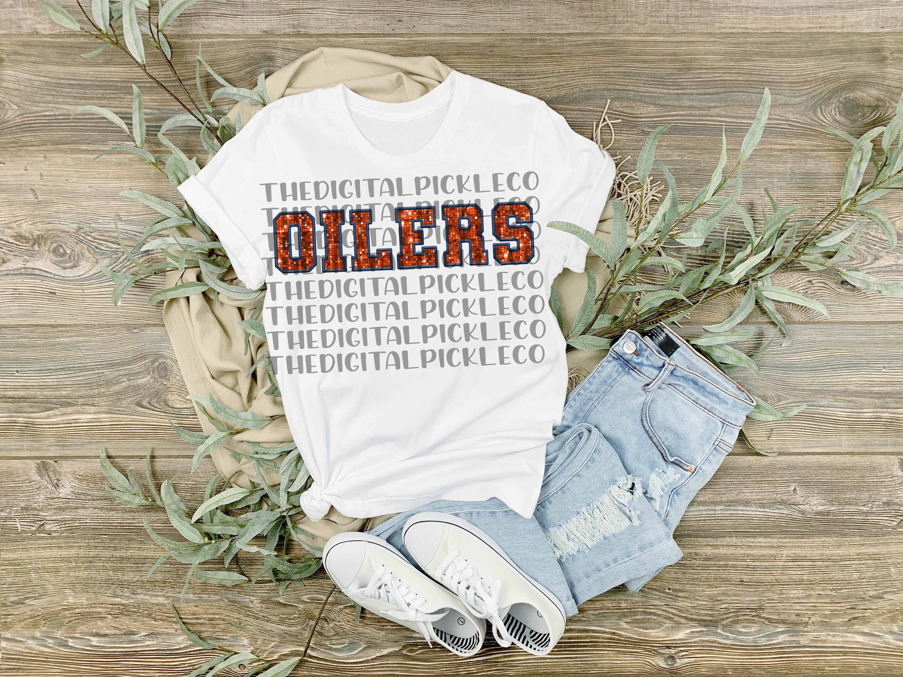 Oilers Faux Embroidery Varsity |oil Country|orange|blue|hockey|edmonton ...