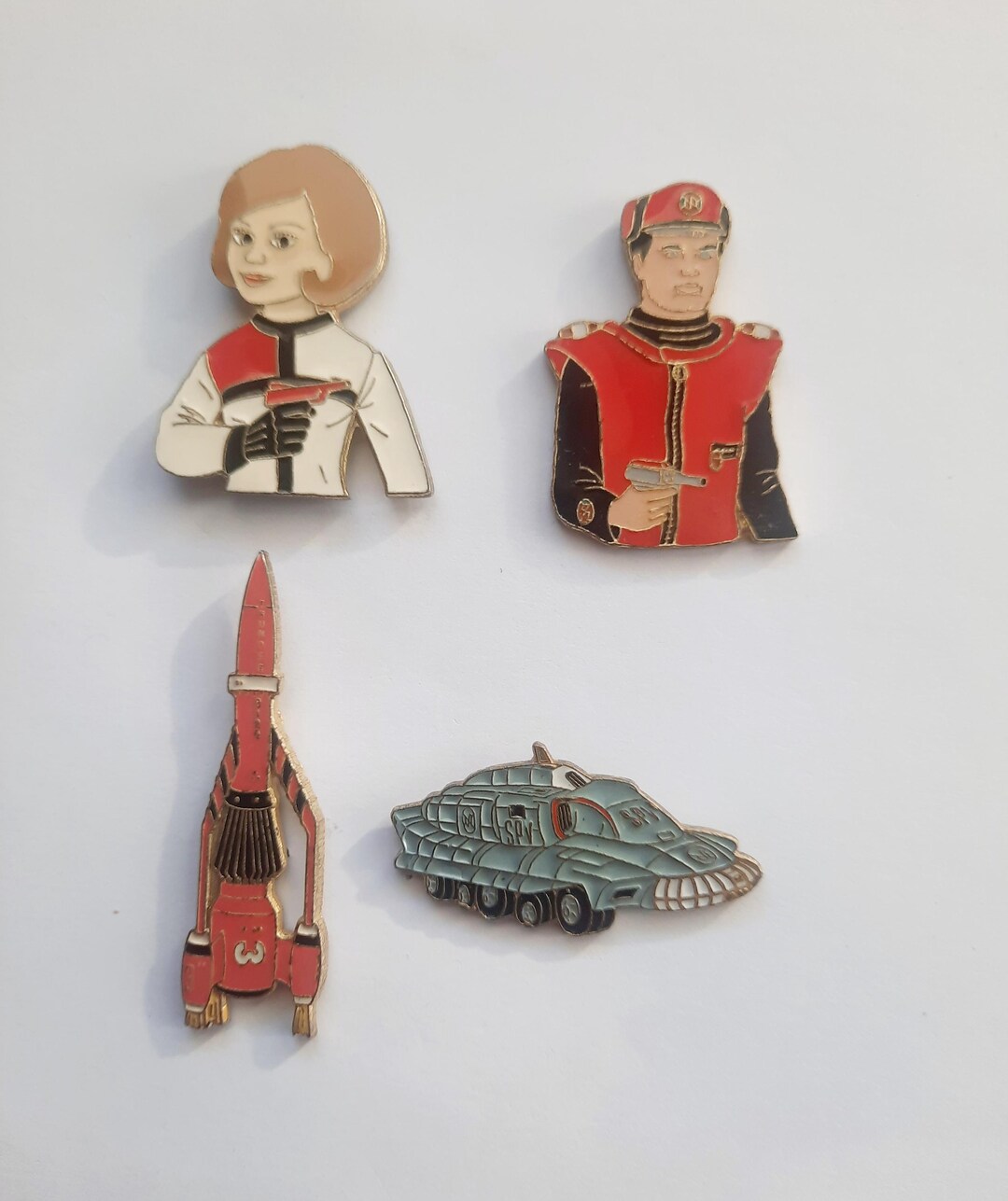 Pin's vintage série TV Thunderbirds Sentinelles de l'air , Captain ...