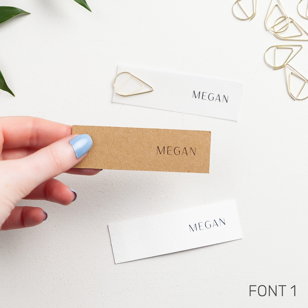 Menu Name Cards - Etsy