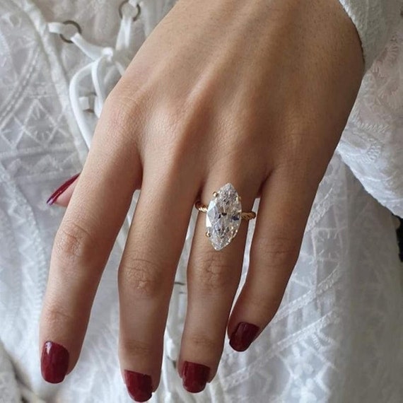 4 ct marquise diamond ring store