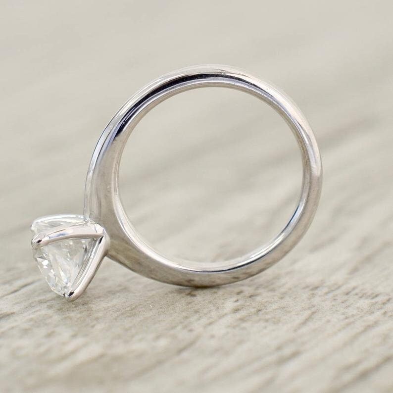1.50ct Cushion Cut Engagement Ring, Wedding Ring, 4 Prong Cushion ...