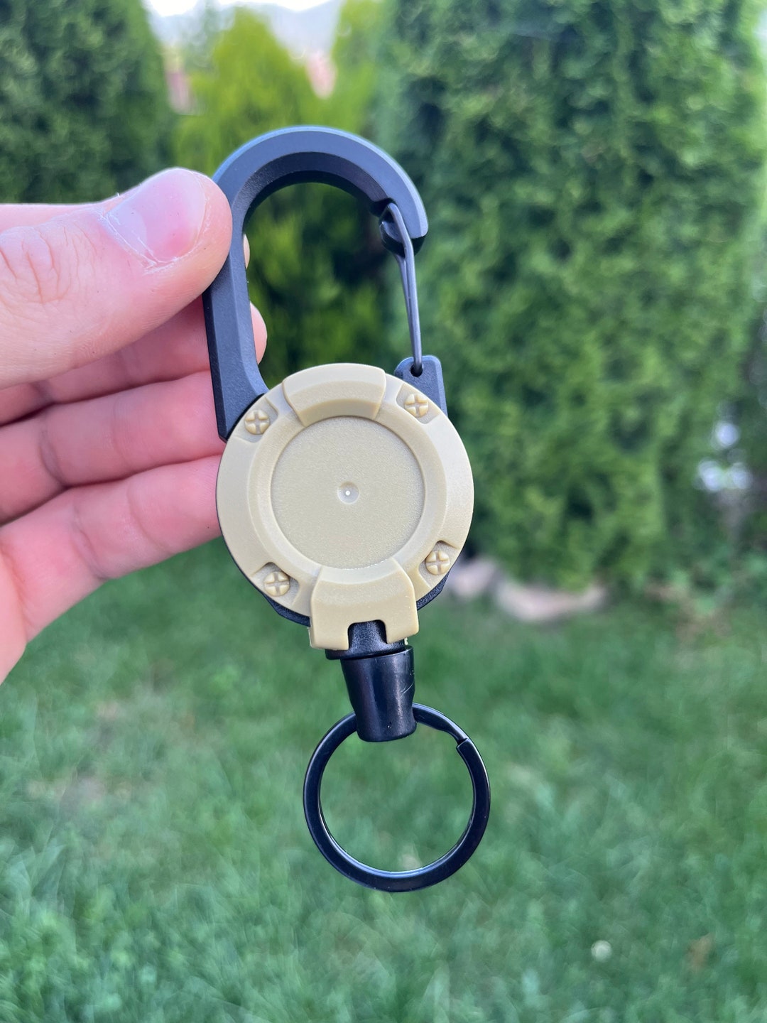 Rugged Steel Wire Badge Reel - Multi-use Keychain & Card Holder for All ...