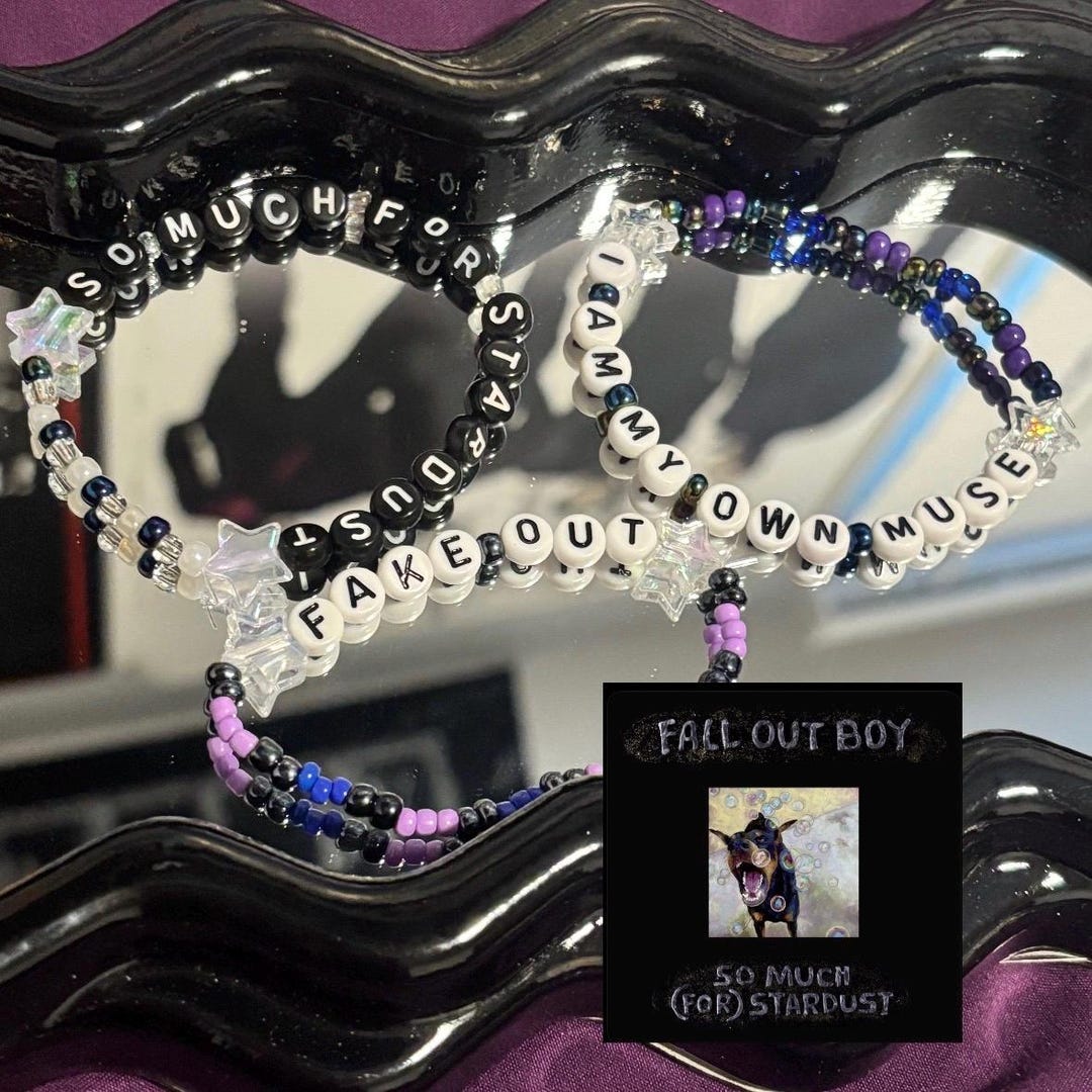 Fall Out Boy Albums 3 Bracelet Set (tttyg, Futct, Ioh, Folie, Srar, Ab ...