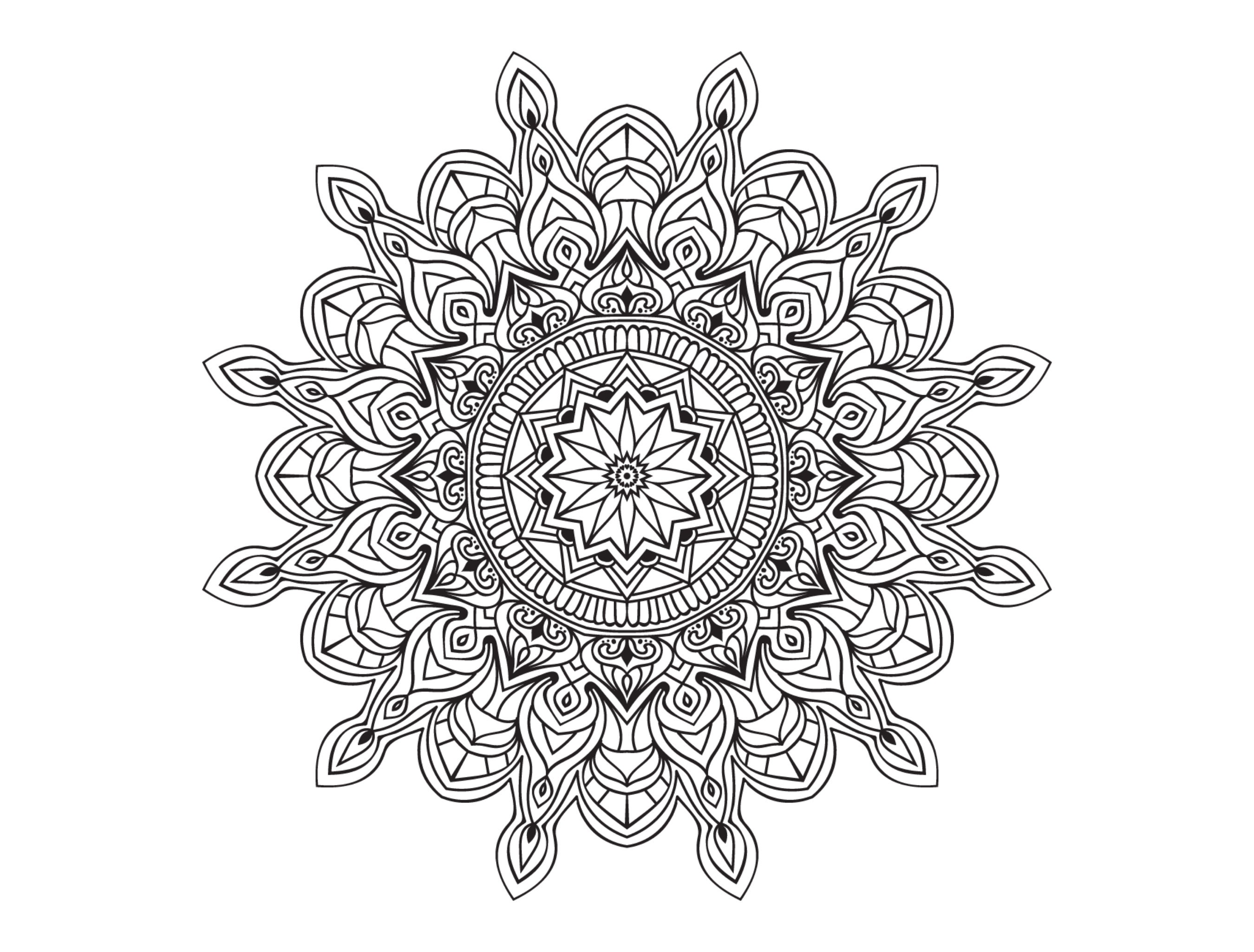 1000 Flower Mandala Coloring Page Bundle Instant Digital Download for ...