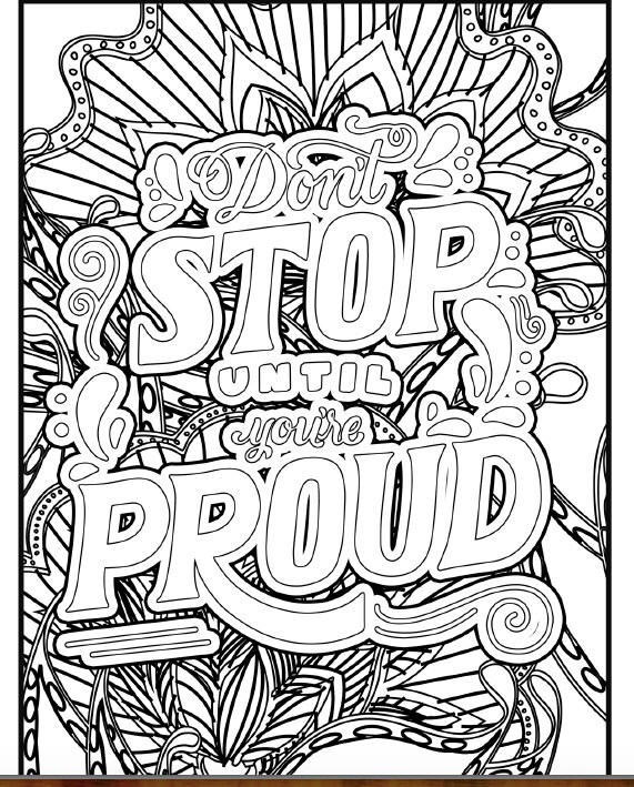 150 Motivation Digital Coloring Pages Bundle for Adults and Children - Etsy