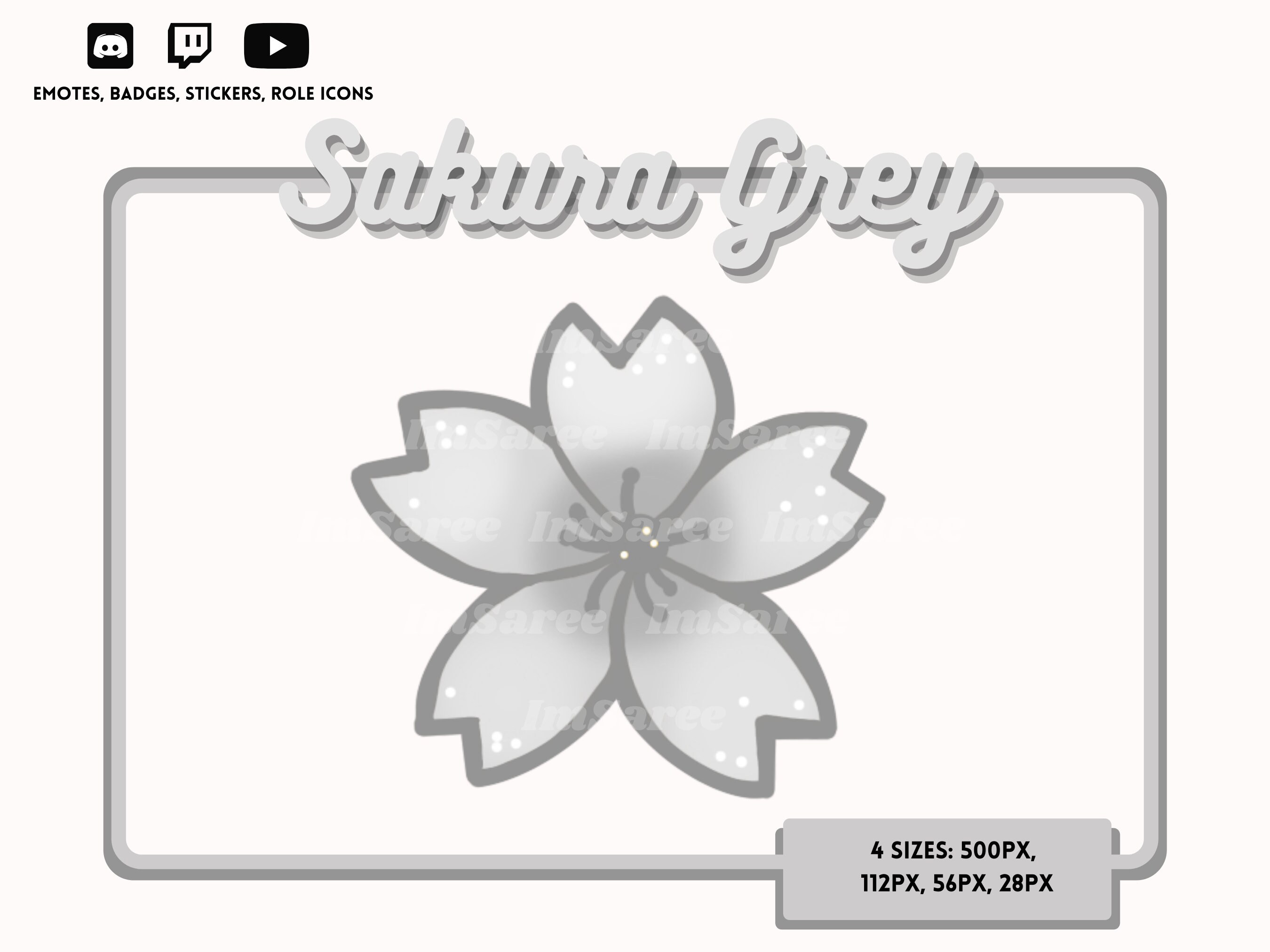Multi-colored Sakura Blossoms Emote Pack 8 Twitch, Discord, Youtube - Etsy