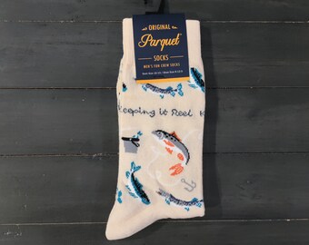 Fish Socks, Trout Socks, Fishing Socks, Fisherman, Fishing Gift, Men's ...