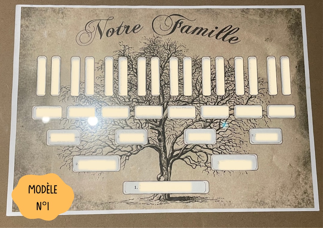 Personalized Family Tree 5 Generations - Etsy
