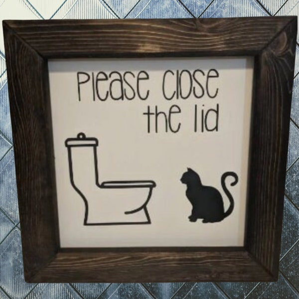 Close Toilet Lid - Etsy
