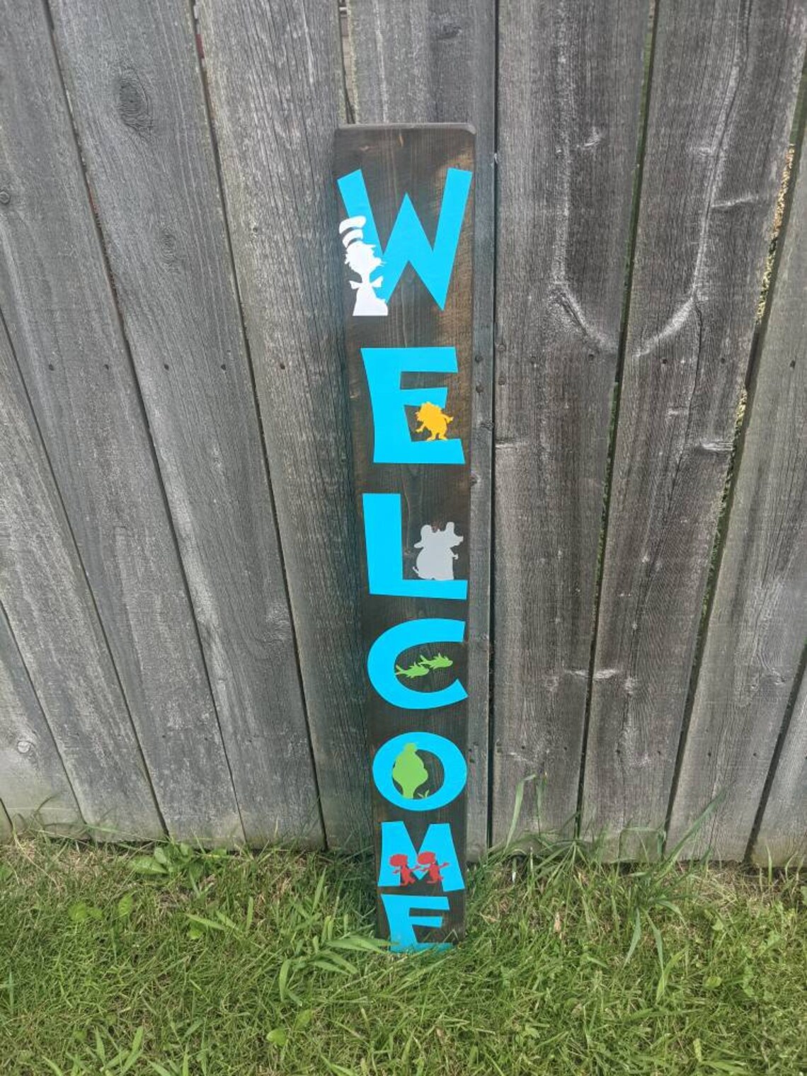 Dr Seuss / Porch Leaner/ Porch Decor/ 4ft Board/ Cat in the - Etsy