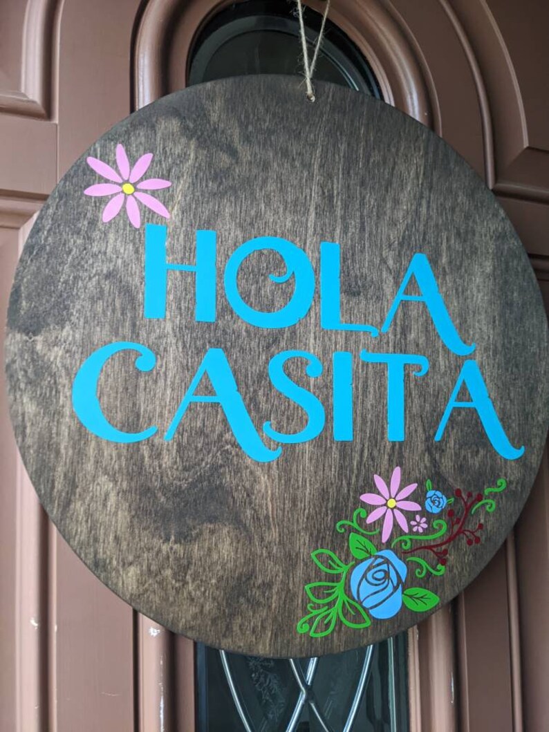 Hola Casita Sign Hola Casita Home Decor Sign Encanto Sign/ - Etsy