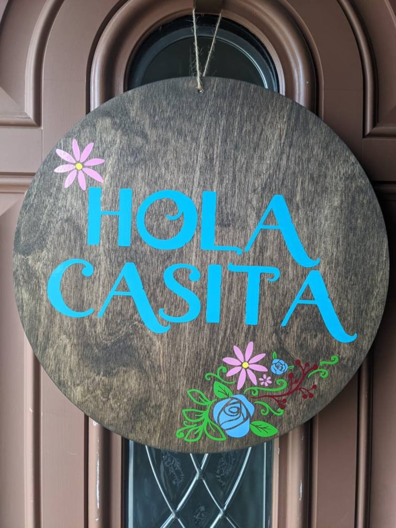 Hola Casita Sign | Hola Casita Home Decor Sign | Encanto Sign/ Disney ...