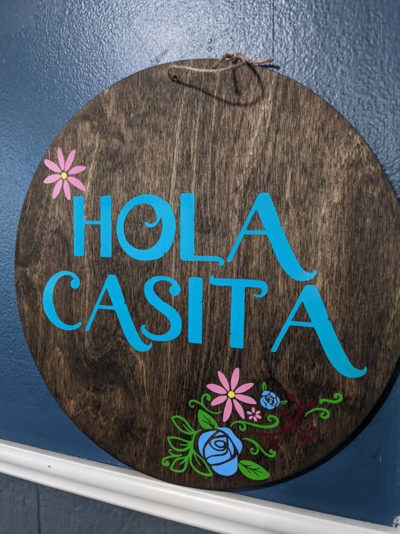 Hola Casita Sign Hola Casita Home Decor Sign Encanto Sign/ - Etsy