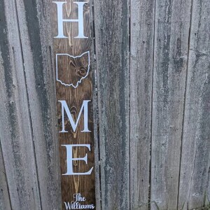 State Shape Sign/ohio State Porch Leaner/ Home Ohio/ Ohio Home/ Ohio ...