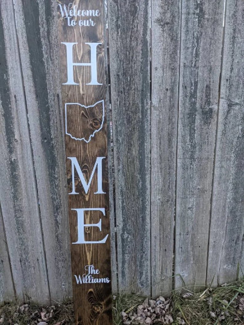 State Shape Sign/ohio State Porch Leaner/ Home Ohio/ Ohio - Etsy
