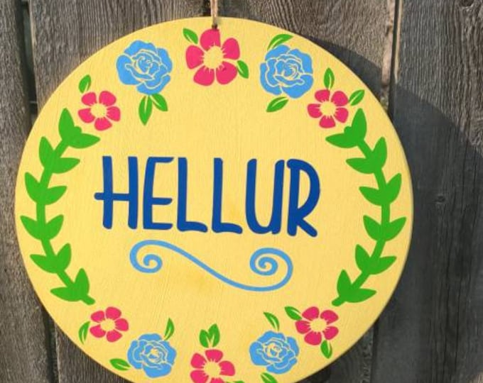 Hellur Door Hanger | Hellur Sign/ Madea Sign / Wood Door Hanger/home ...