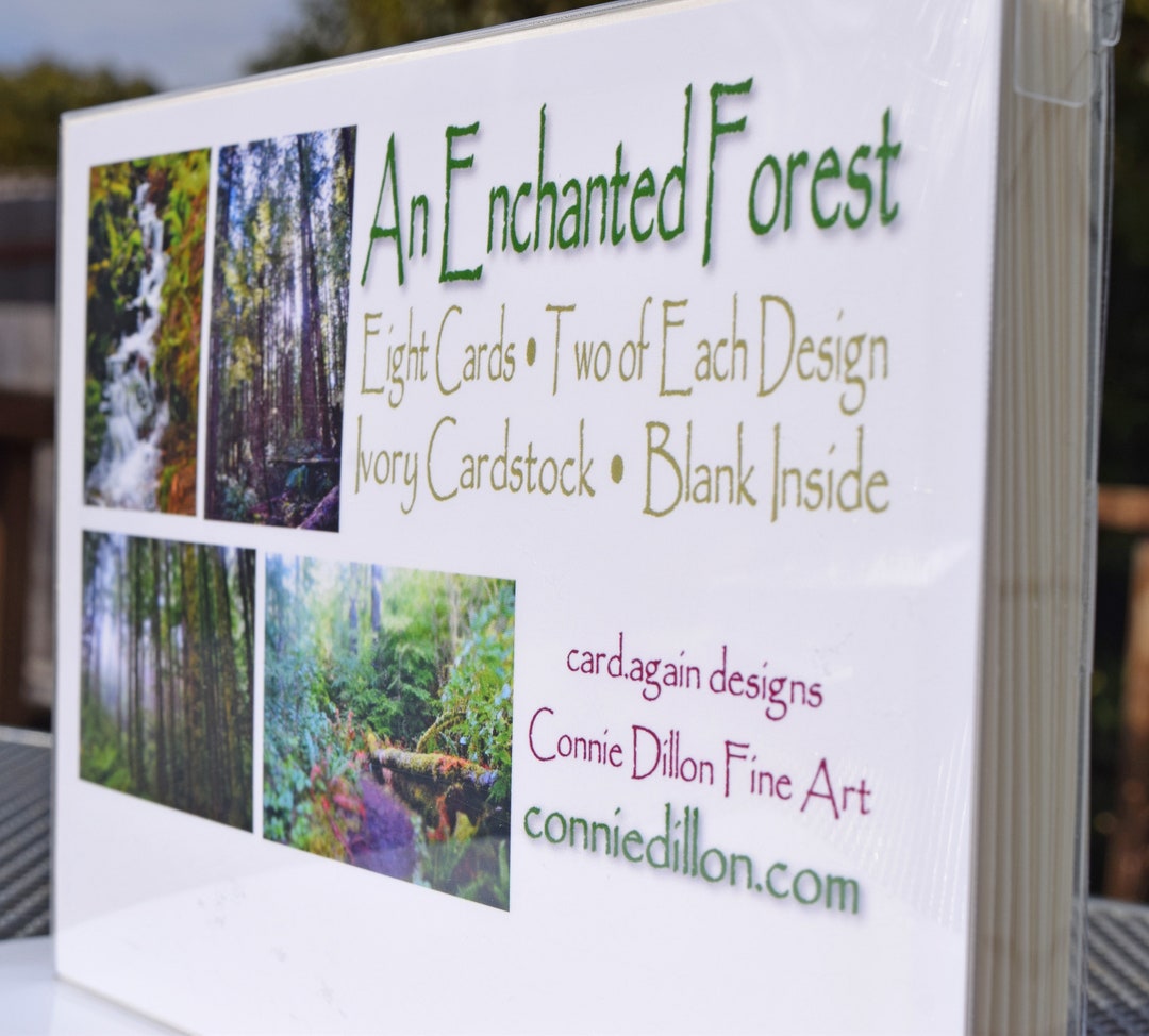 Set of 8 Photo Cards: an Enchanted Forest - Etsy