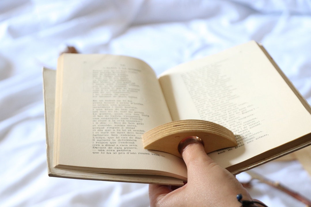 Wooden Reading Aid, Holds Pages, Small Gift Detail - Etsy