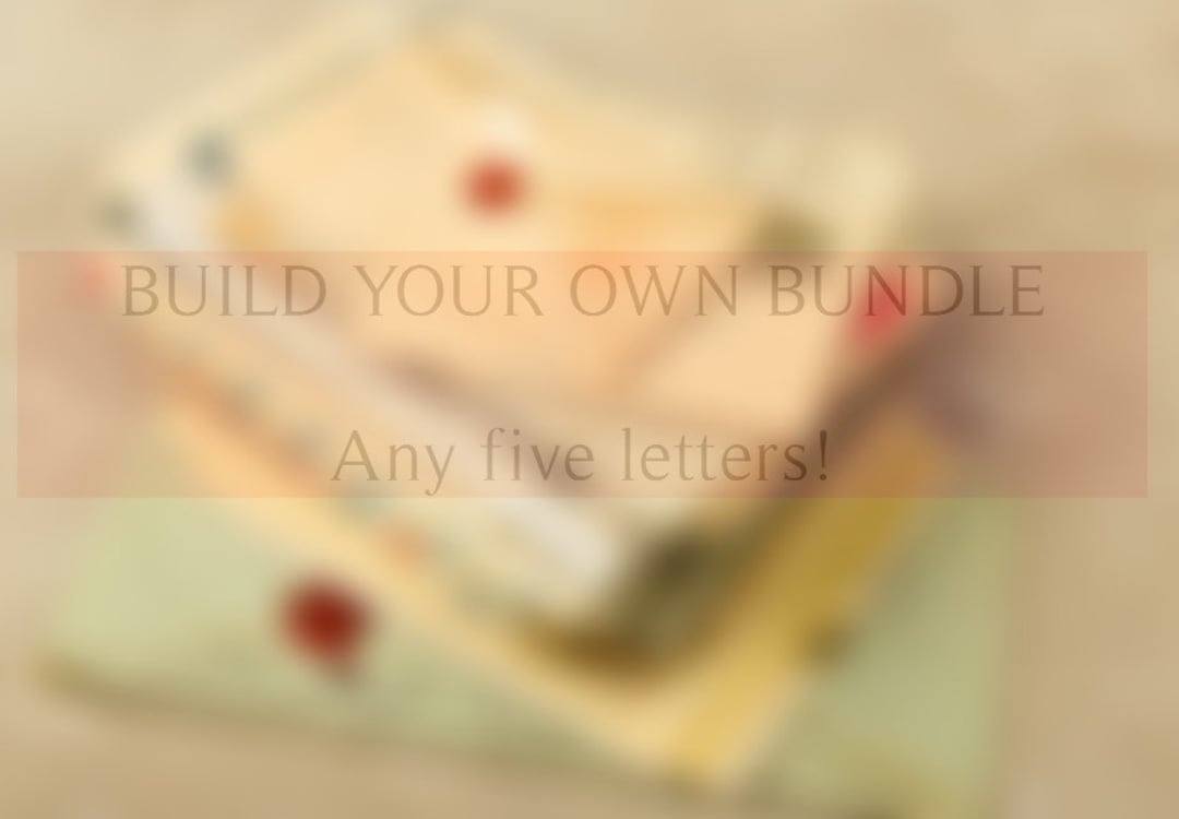 Build Your Own Bundle - Any Five Letters! - Etsy