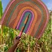 Big Woven Straw Hand Fan, Boho Fan Wall Hanging, Beautiful Decorative ...