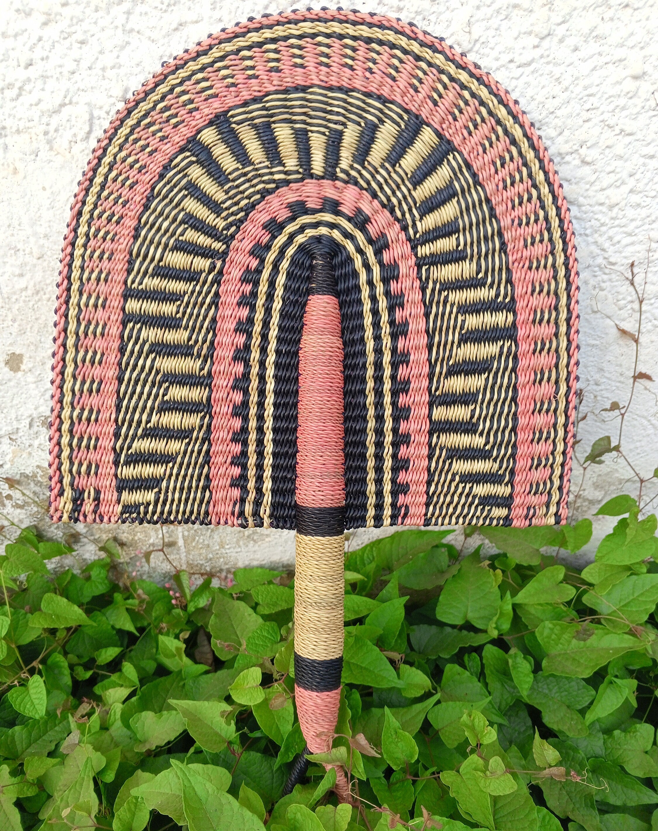 Cute Woven Straw Hand Fan Boho Fan Wall Hanging Beautiful - Etsy