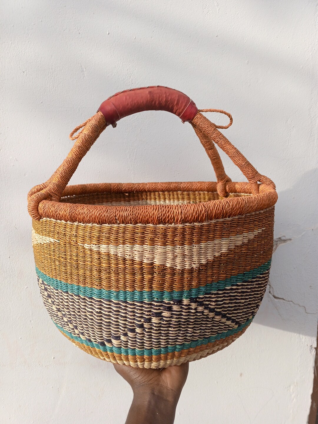 Farmer Market Basket, Native Basket, Camp Organizer Basket, Mini Market ...