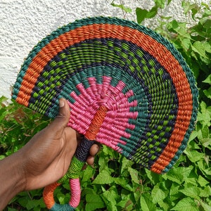 Beautiful Decorative Fan, Mini Straw Hand Fan, Cute Woven Straw Hand ...