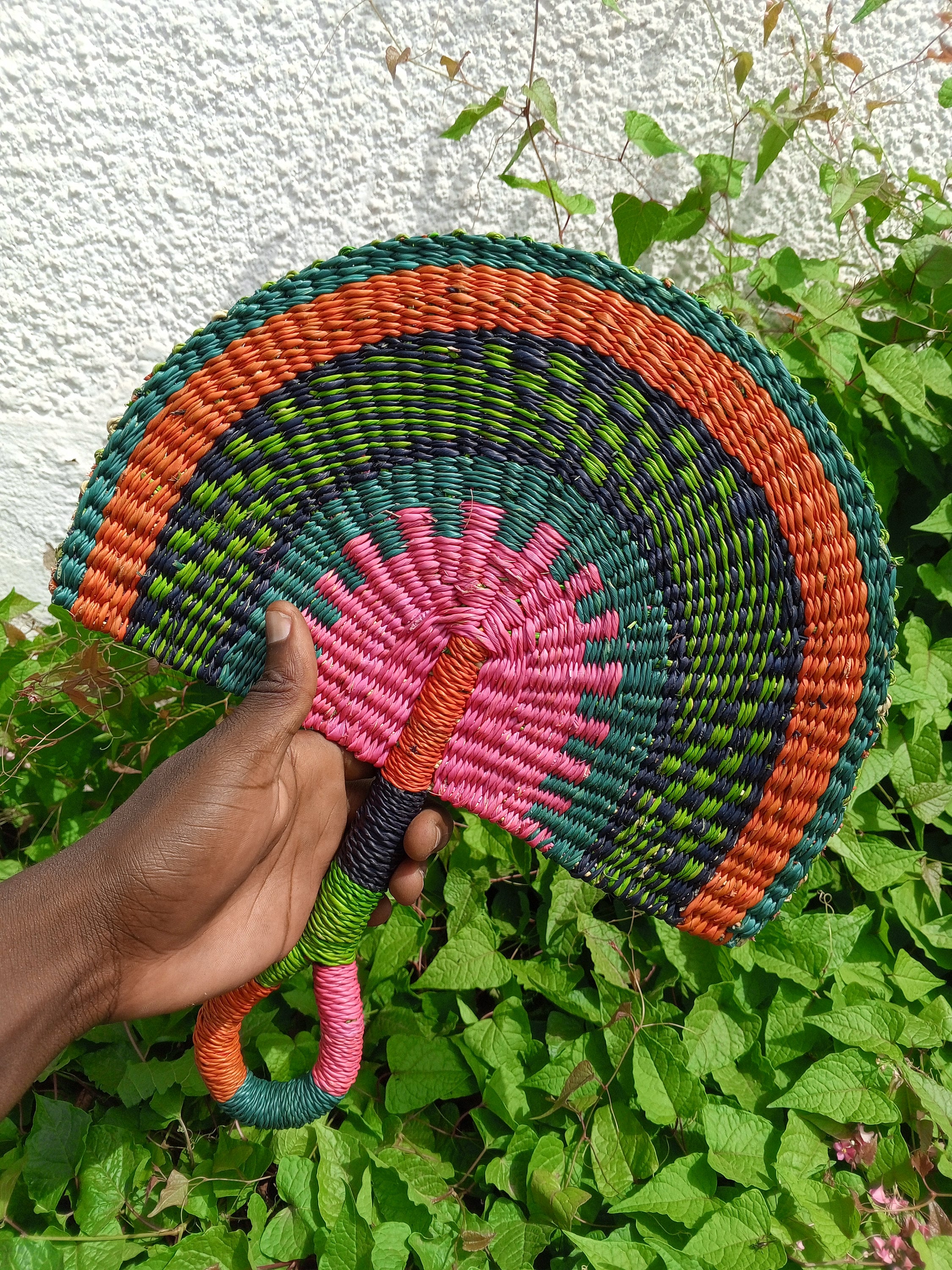 Beautiful Decorative Fan, Mini Straw Hand Fan, Cute Woven Straw Hand ...