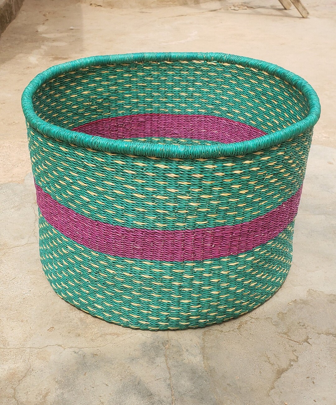 Short Laundry Basket, Cloth Storage Basket, Short Floor Hamper, Kids ...