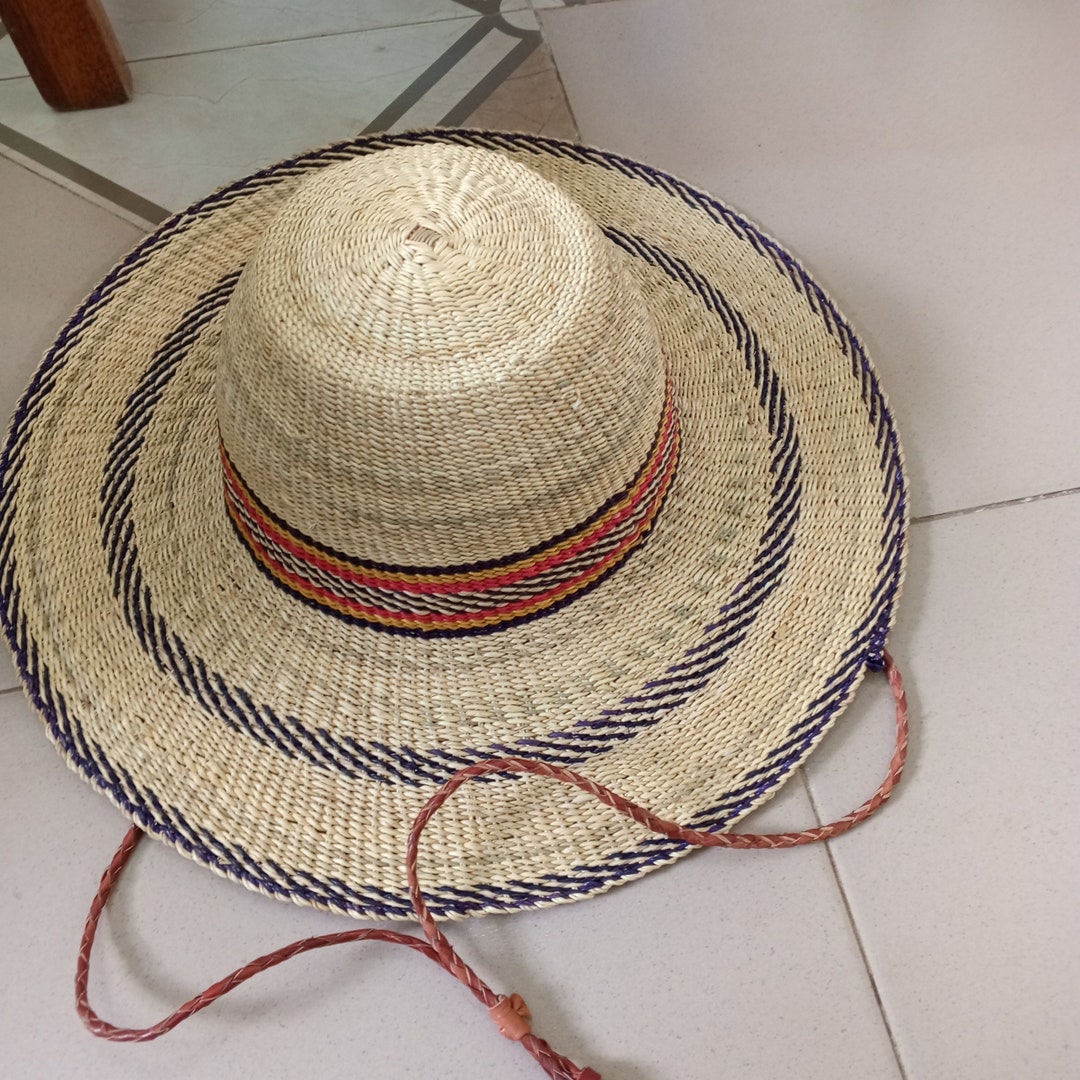 Beautiful Straw Hat, Natural Hat for Picnic, Sun Hat With Wide Brim ...