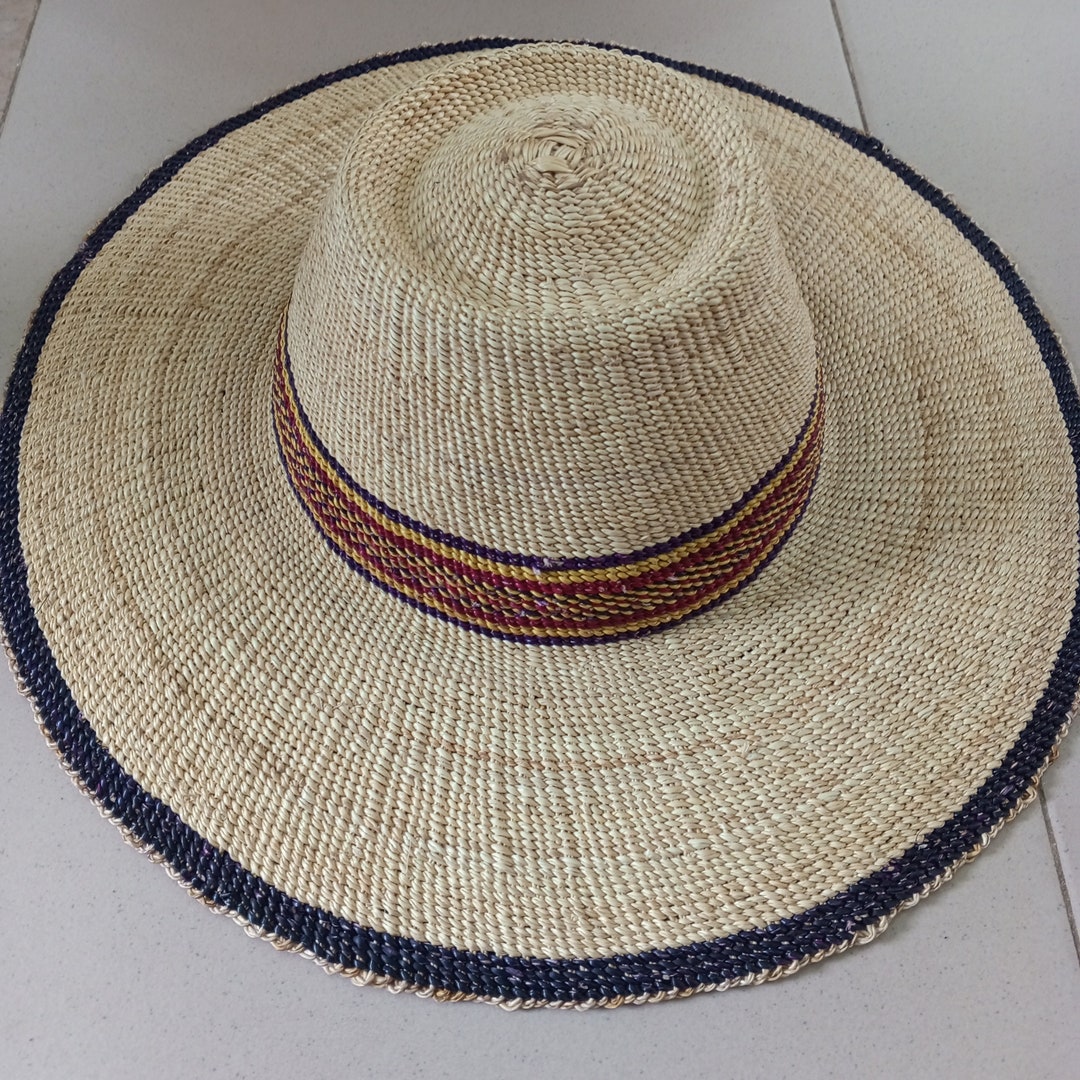 Beautiful Straw Hat, Natural Hat for Picnic, Sun Hat With Wide Brim ...