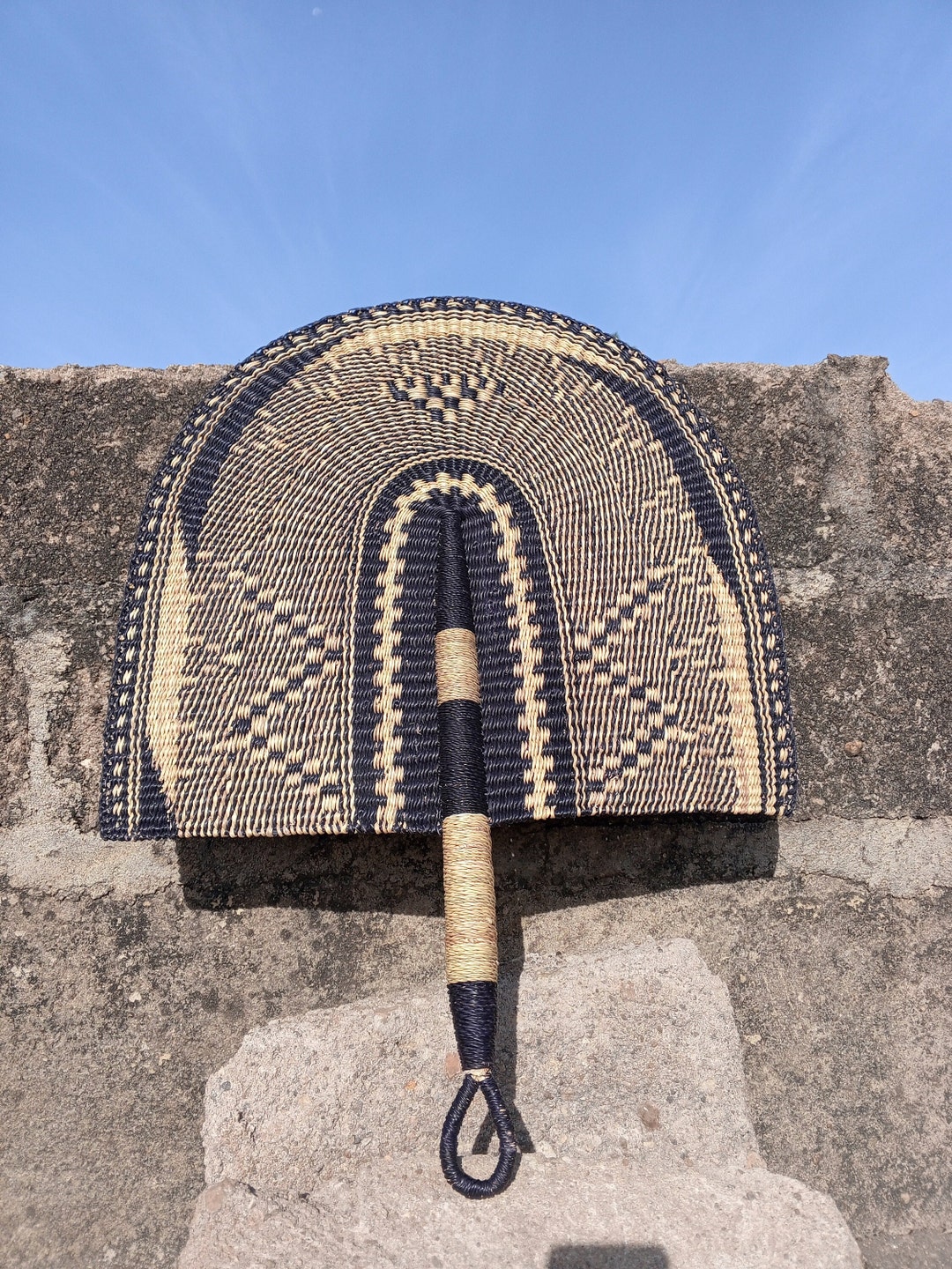 Large Straw Decor Fan, Big Woven Straw Hand Fan, Boho Fan Wall Hanging ...