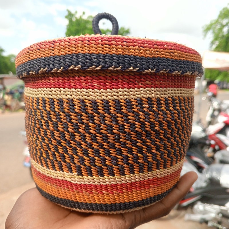 Small Basket With Lid - Etsy