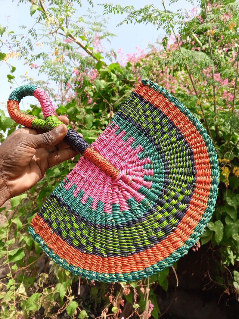 Beautiful Decorative Fan, Mini Straw Hand Fan, Cute Woven Straw Hand ...