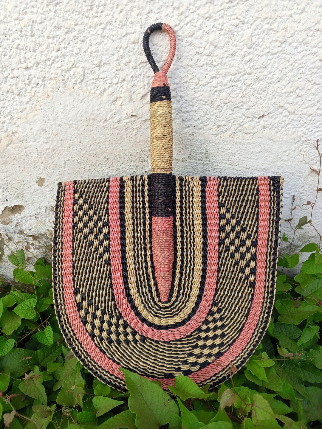 Mini Straw Fan, Eco-friendly Wall Decor, Cute Woven Straw Hand Fan ...