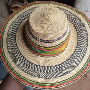 Straw Hat With Wide Brim, Eco-friendly Summer Hat, Bolga Sun Hat ...