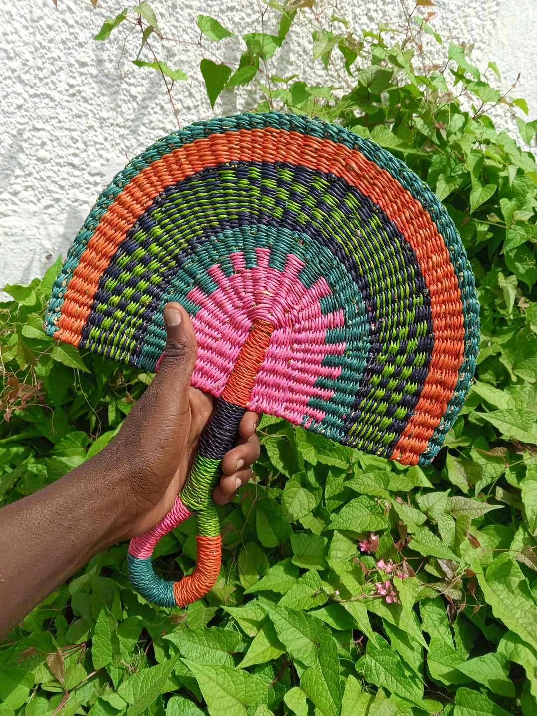 Beautiful Decorative Fan, Mini Straw Hand Fan, Cute Woven Straw Hand ...