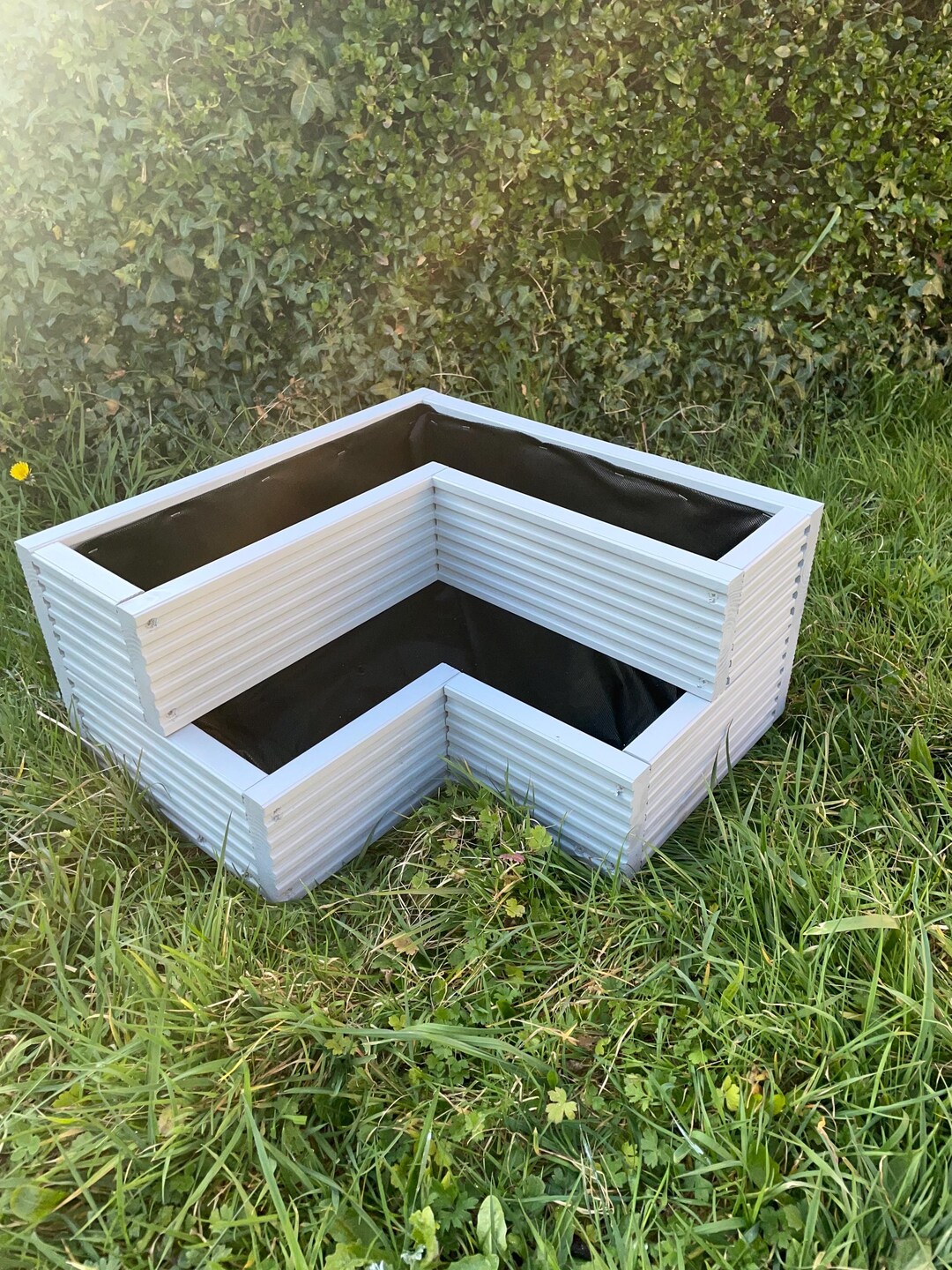 Corner Planter- 2 Tiered Decking Style Flower Bed - Etsy