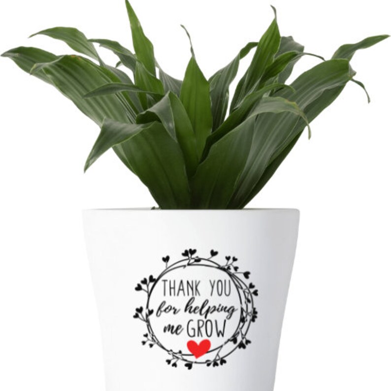 Gracias Por Ayudarme a Crecer SVG Thanks for Helping Me Grow Archivos De Silueta, Descargar ...