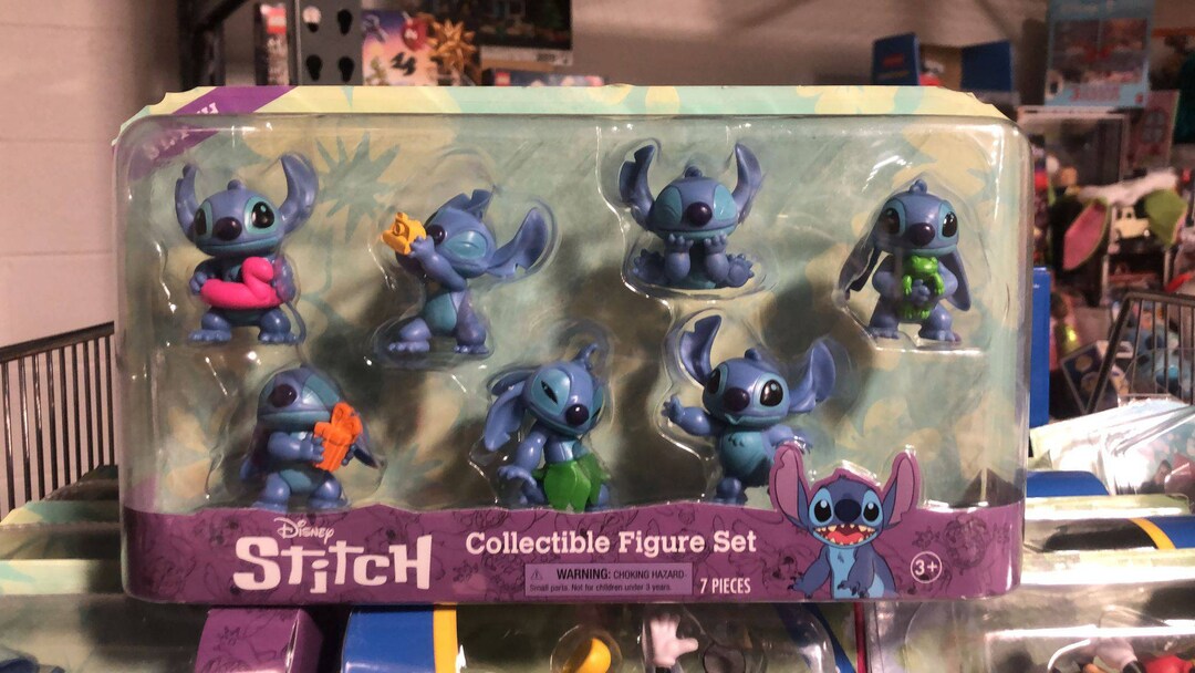 Disney STITCH Collectible Figure Set 7 Pieces Brand - Etsy
