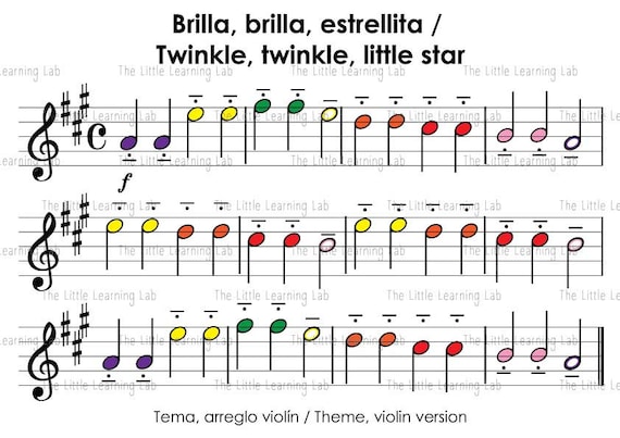 Violin Sheet Music For Beginners Twinkle Twinkle Little Star