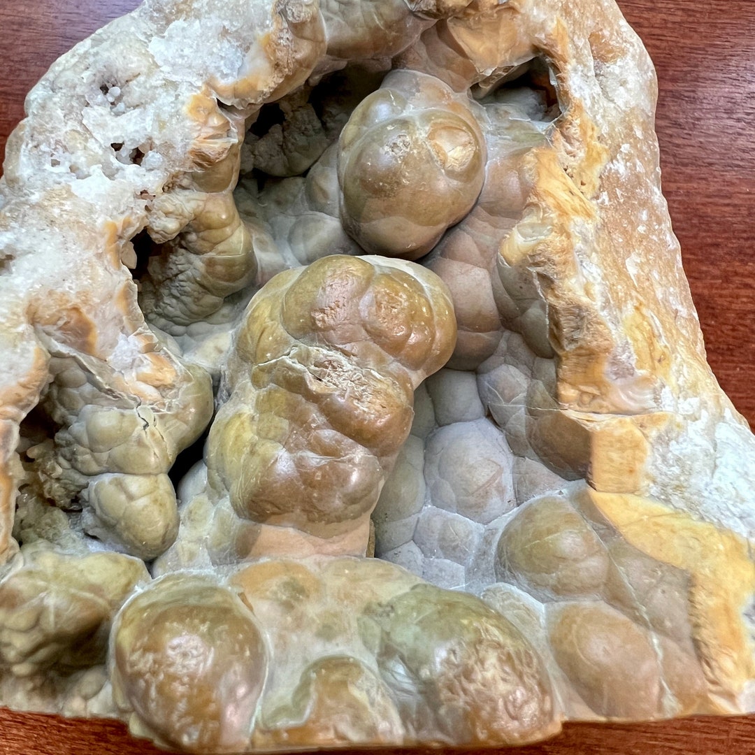 310g Botryoidal Alien Quartz Crystal Geode Specimen/ Botryoidal Quartz ...