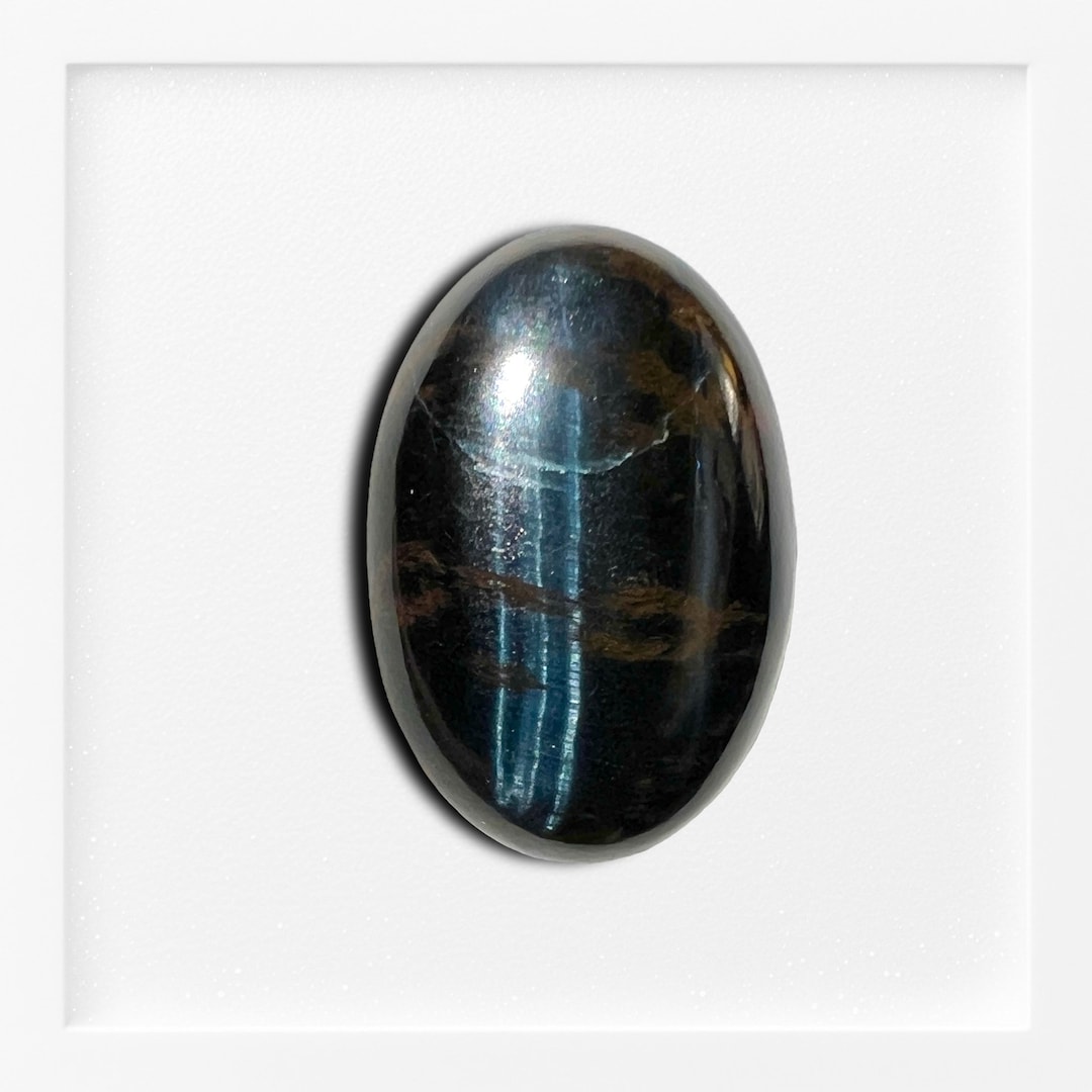 Blue Tigers Eye Cabochon / Hawks Eye Cabochon / Tiger's Eye Gemstone ...